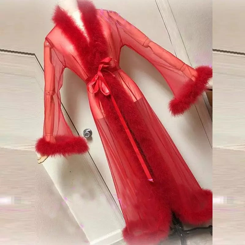 Faux Fur Robe – Lavish Looks Glam Collections